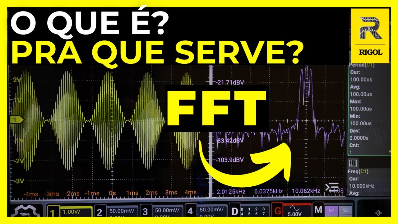 O que é FFT? Como usar a FFT no Osciloscopio Passo a Passo? Eletronica ...