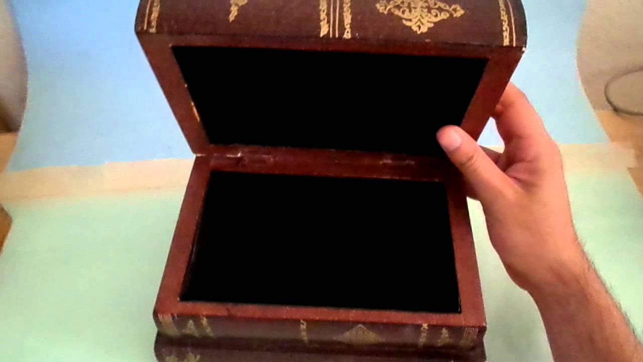 Wooden 3 Book Stack Box - YouTube
