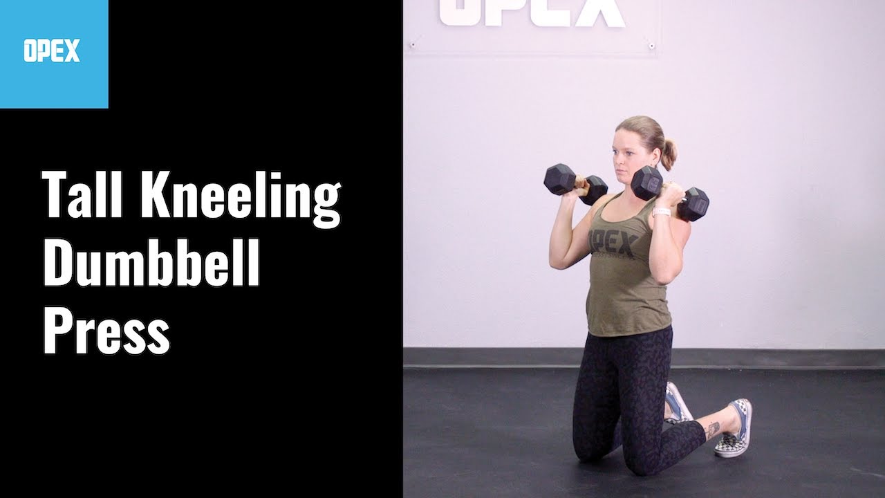 Tall Kneeling Dumbbell Press - OPEX Exercise Library - YouTube