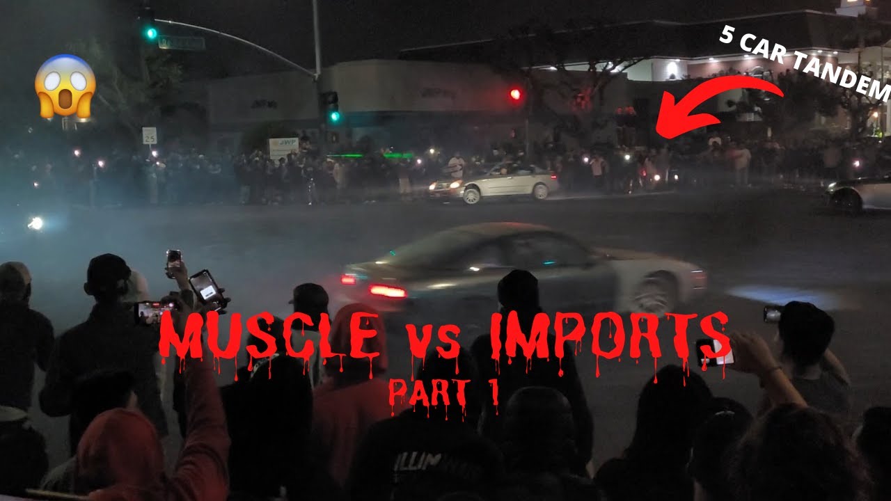 MUSCLE vs IMPORTS SAN JOSE SIDESHOW PART 1 - YouTube
