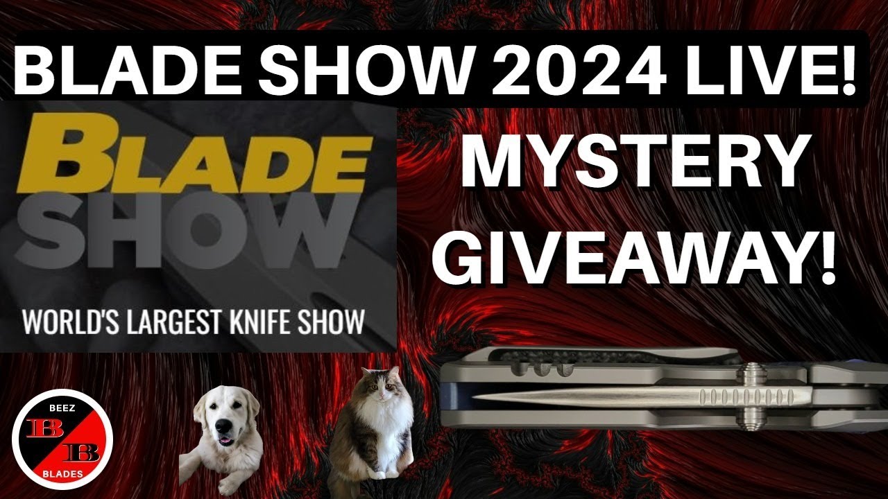 LIVE FROM BLADE SHOW ATLANTA 2024 - MYSTERY KNIFE GIVEAWAY! - YouTube