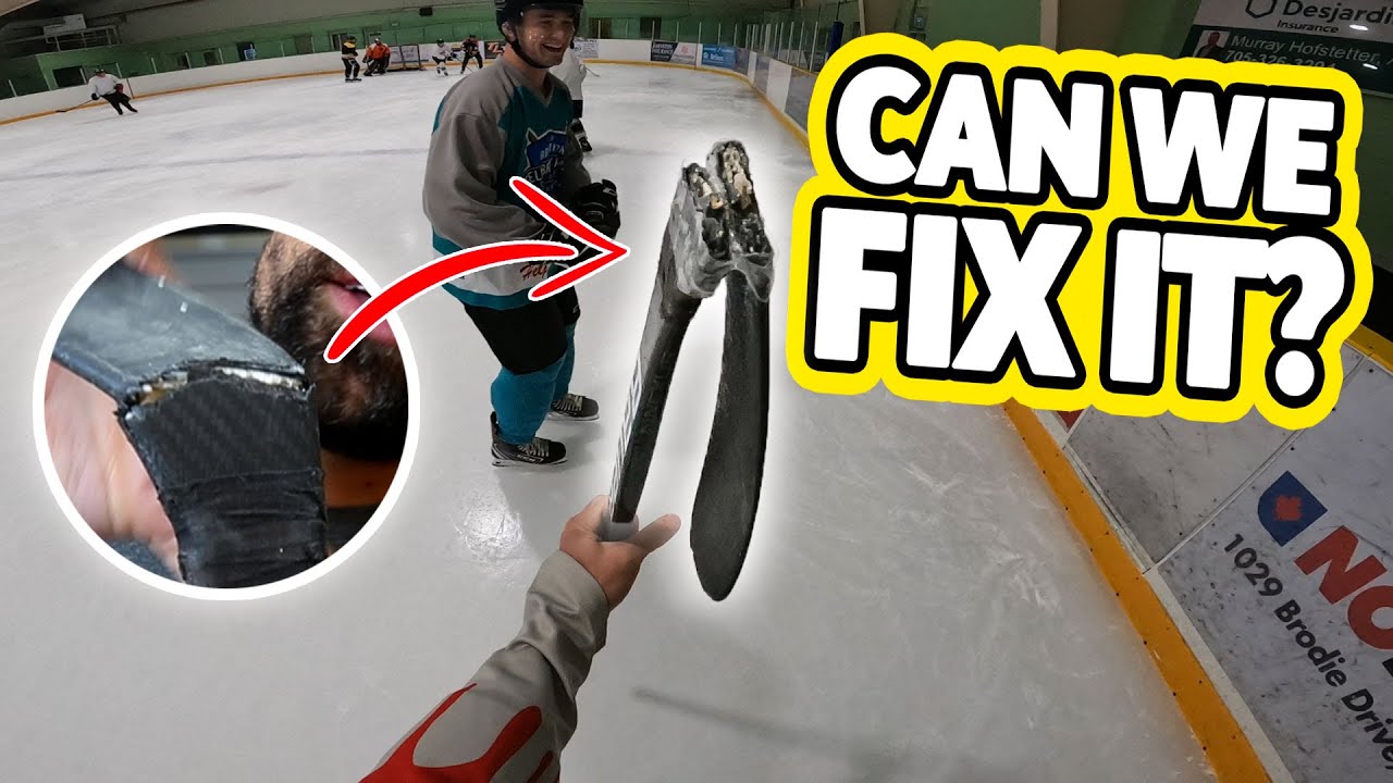 Repairing EVERY kind of broken Hockey Stick? - Shinny Shenanigans ...