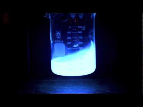Luminol Demonstration - YouTube