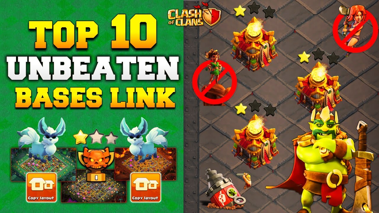 Top 10 *BEST* Town Hall 16 BASE With Link | *New* Unbeaten Th16 Base ...