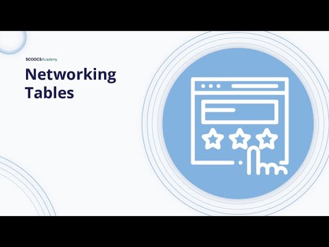Networking Tables Setup - YouTube
