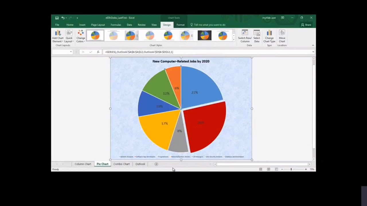Microsoft Excel: Charts - Depicting Data Visually 003 - YouTube