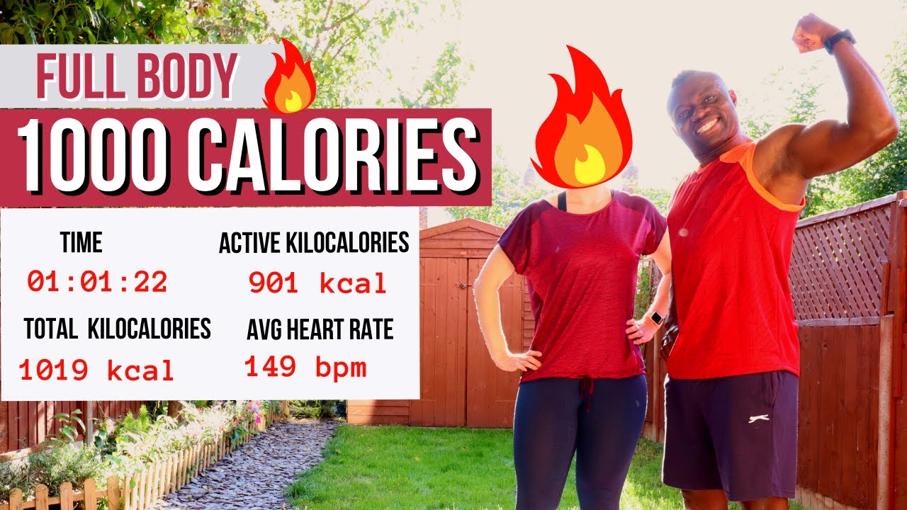1 Hour Full Body HIIT to Burn 1000 CALORIES at home | No Repeat ...