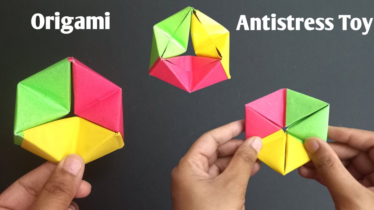Origami Fidget Toy | How to Make Origami Anti-Stress Toy At Home | DIY ...