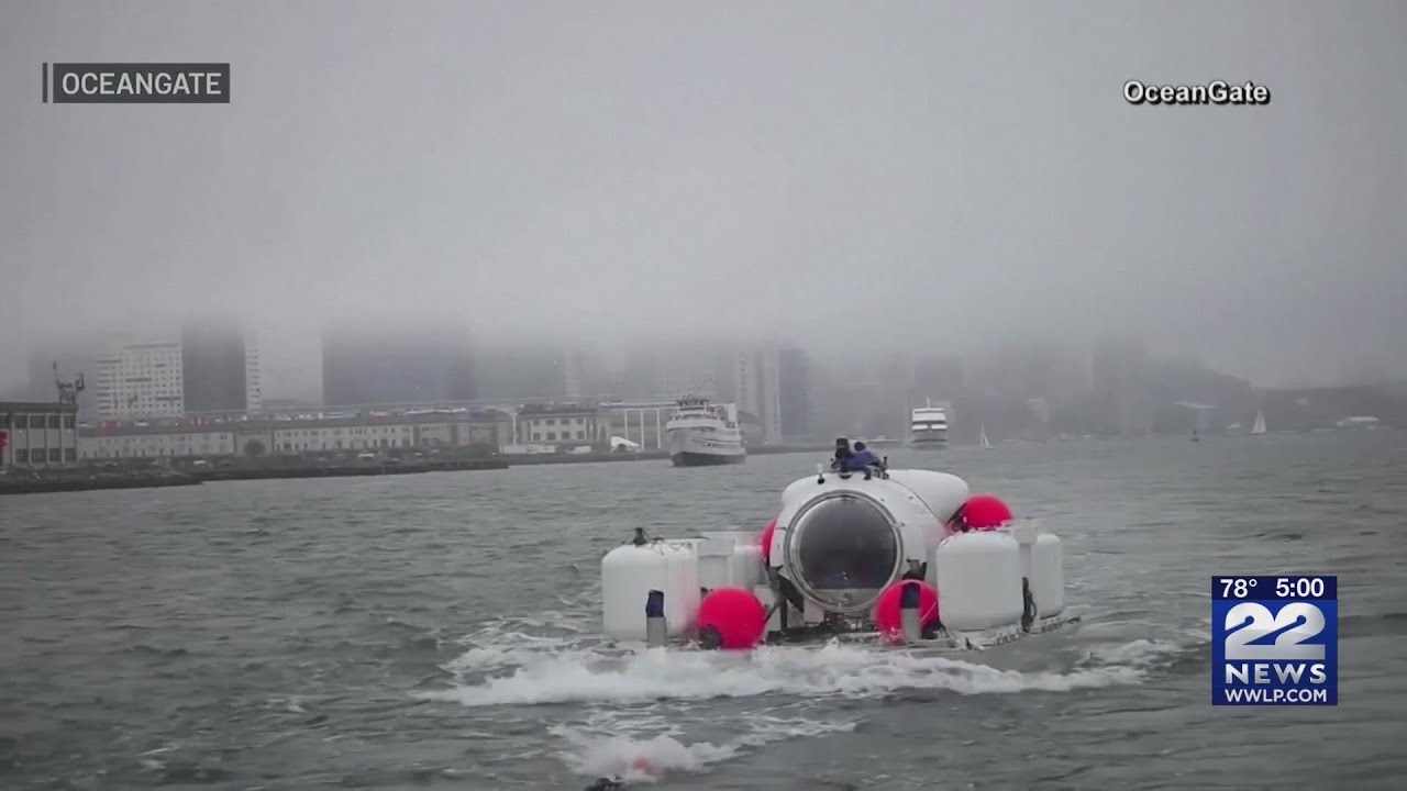 Search underway for missing submersible in the North Atlantic - YouTube