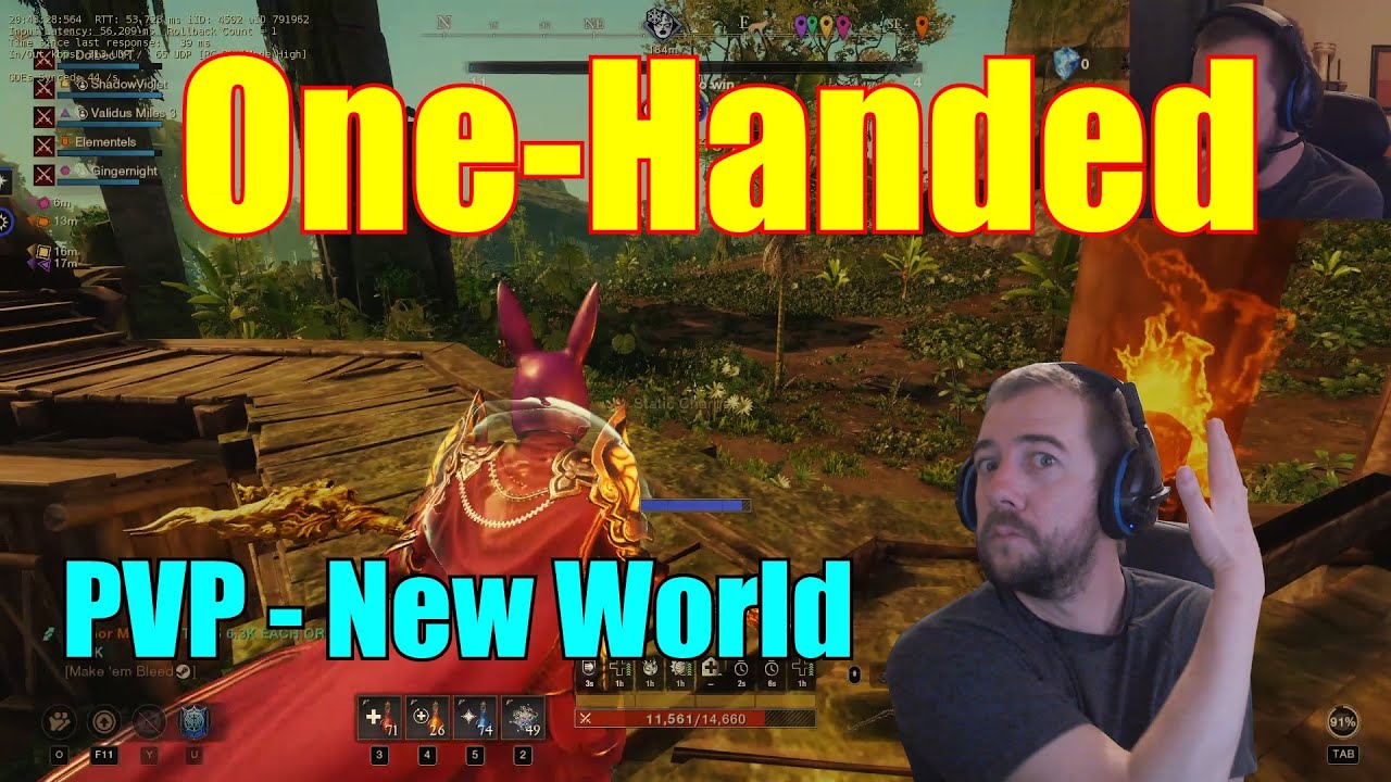 One-Handed Gameplay in New World Aeternum | Adaptive Gaming Setup and ...