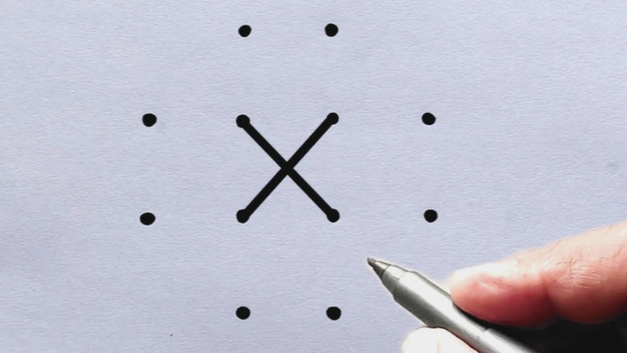 make beautiful drawing from 4×2 dots | Amazing dots drawing | Dots Art ...