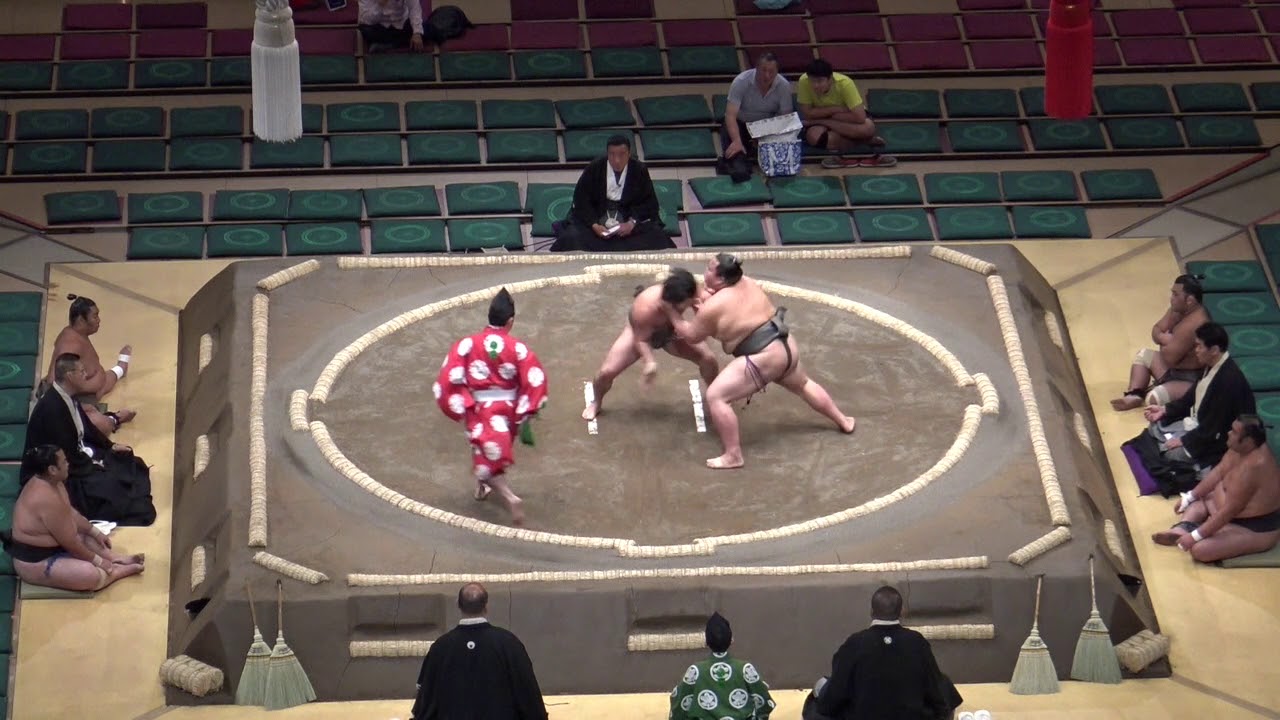 深海山-炎鵬/初土俵以来無敗の炎鵬/2017.9.10(100)/fukamiyama-enho^/day1 #sumo - YouTube