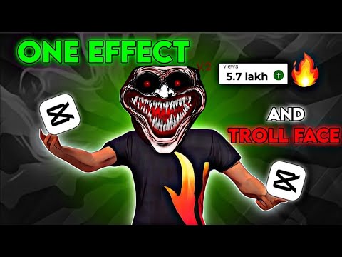 how to make troll face edit on capcut | capcut tutorial - YouTube