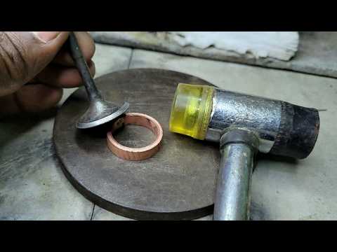 How to make ring with thin copper wire Copper ring making process - YouTube