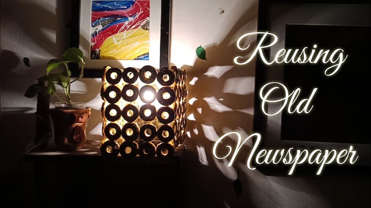 Reusing old newspaper - YouTube