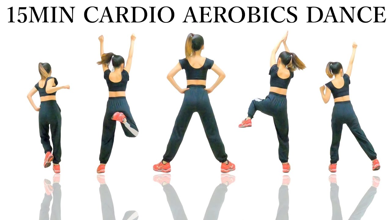 15Min CARDIO AEROBICS DANCE WORKOUT | All Standing | No Jumping | Fat ...