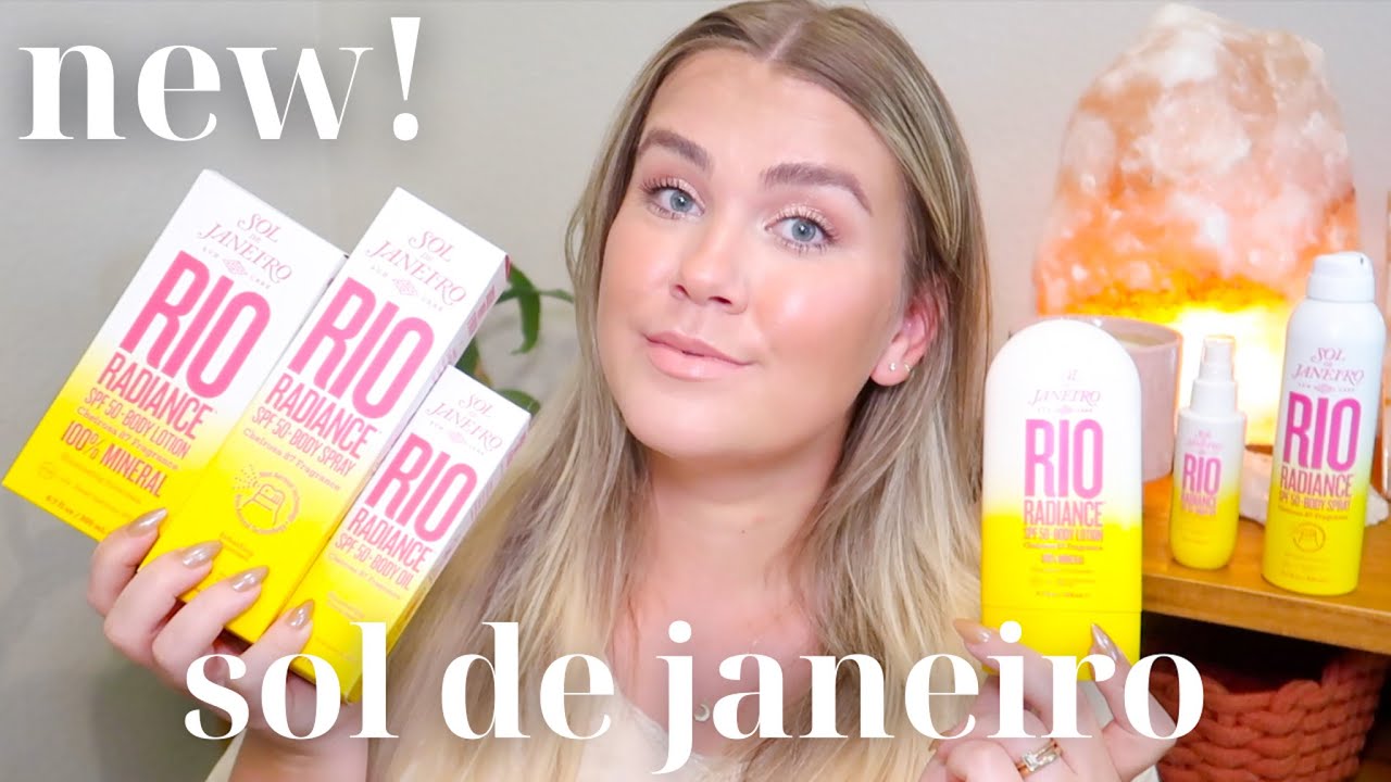 new! *sol de janeiro* sunscreen collection rio radiance - YouTube