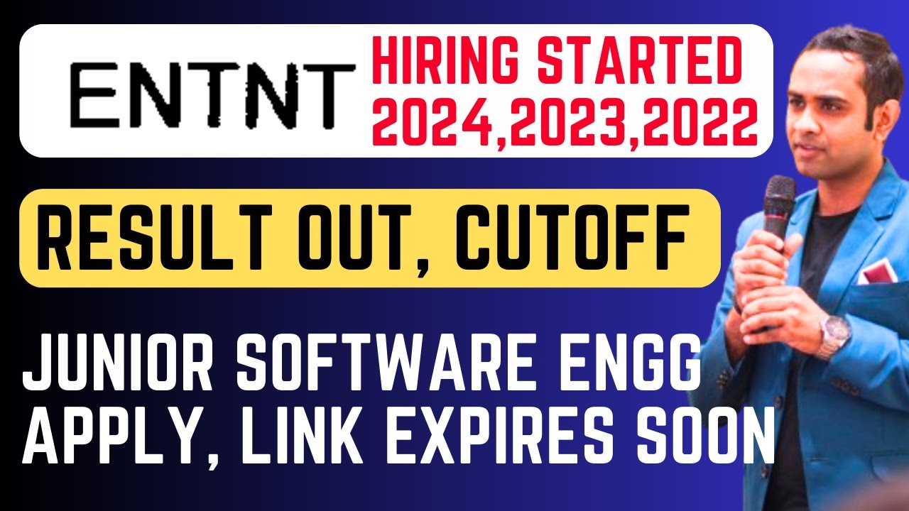 ENTNT Hiring 2024,2023,2022 | ENTNT Result Declared | Cutoff | Junior ...