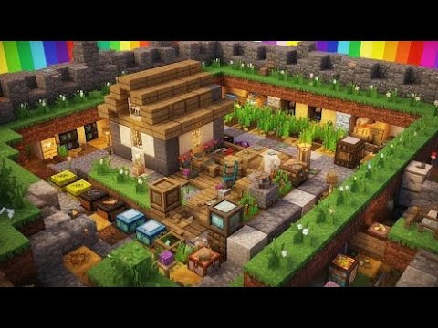 Minecraft: Tiny House, Big Underground Farm - YouTube