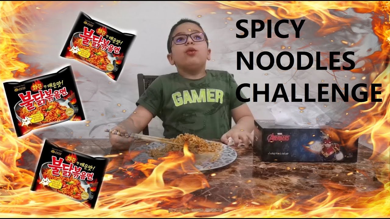 extreme spicy noodles challenge - Most korean fire noodles ever eaten ...