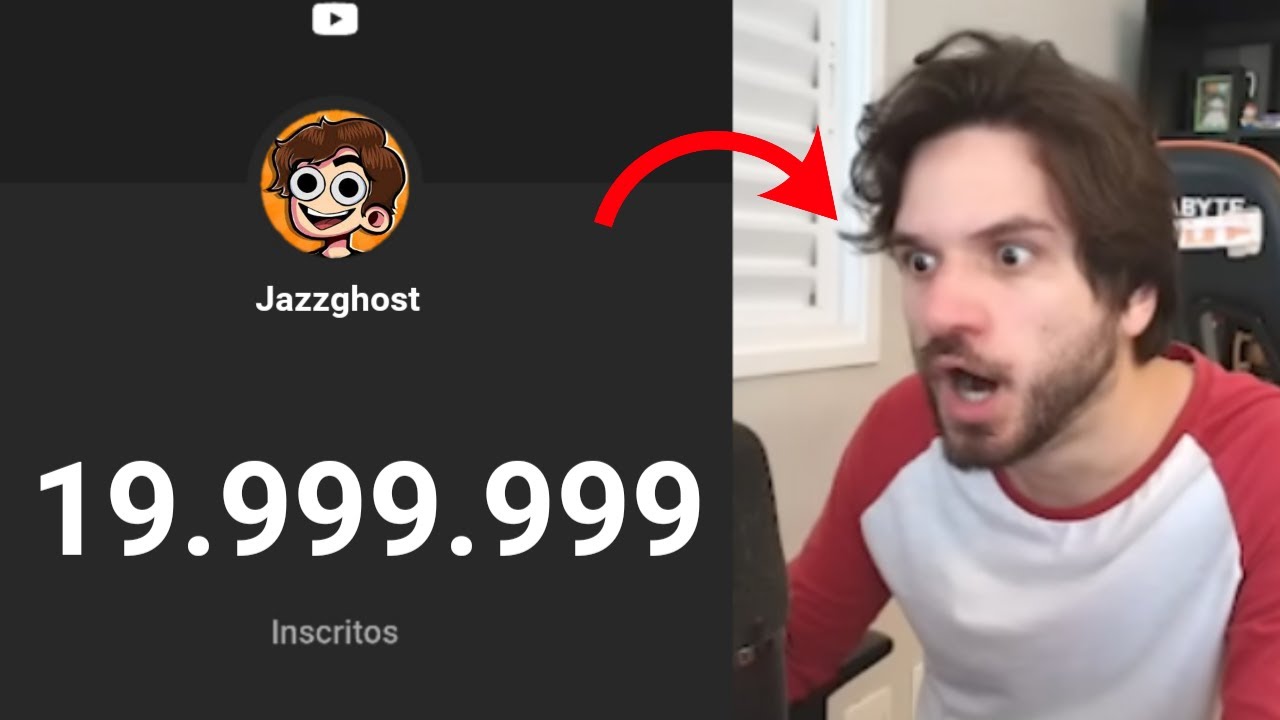 🔴É HOJE? LIVE ATÉ O JAZZGHOST ATINGIR 20 MILHÕES DE INSCRITOS! Dia 7 ...