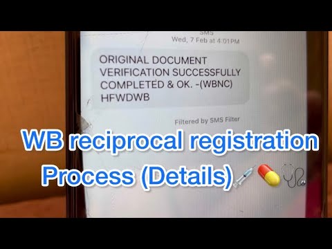 West Bengal Reciprocal registration process (Details)🩺🩸💊💉subscribe my ...