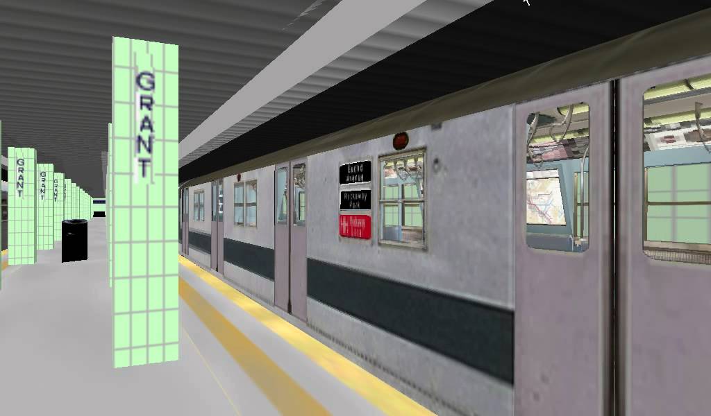 openBVE Train Sim: 1955 ACF R16 HH Train @ Grant Av - YouTube