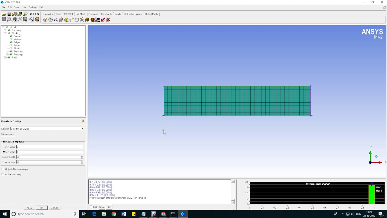 # Rectangular Mesh Generation using ICEM CFD - YouTube