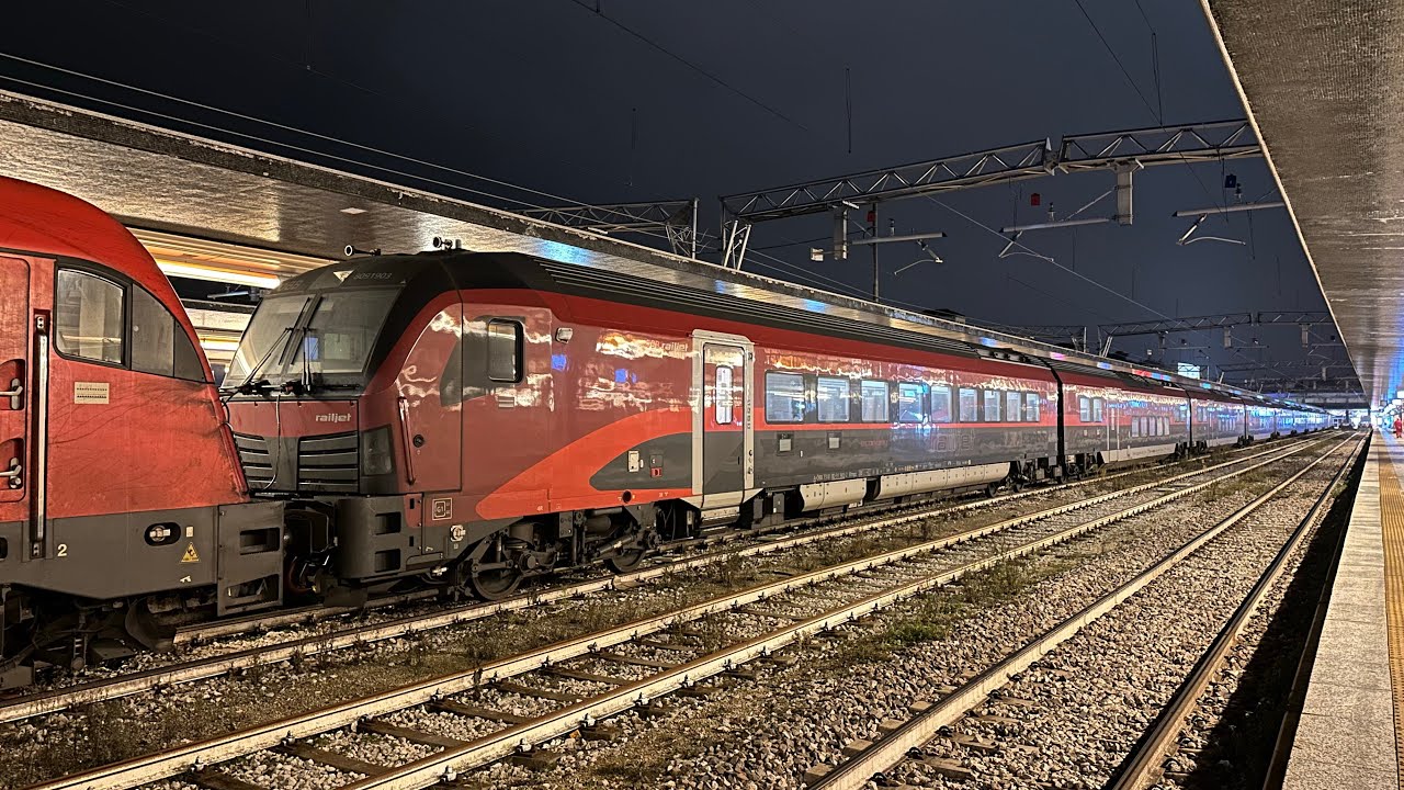 IL NUOVO treno RAILJET di ÖBB in trasferimento da VENEZIA S.LUCIA a ...
