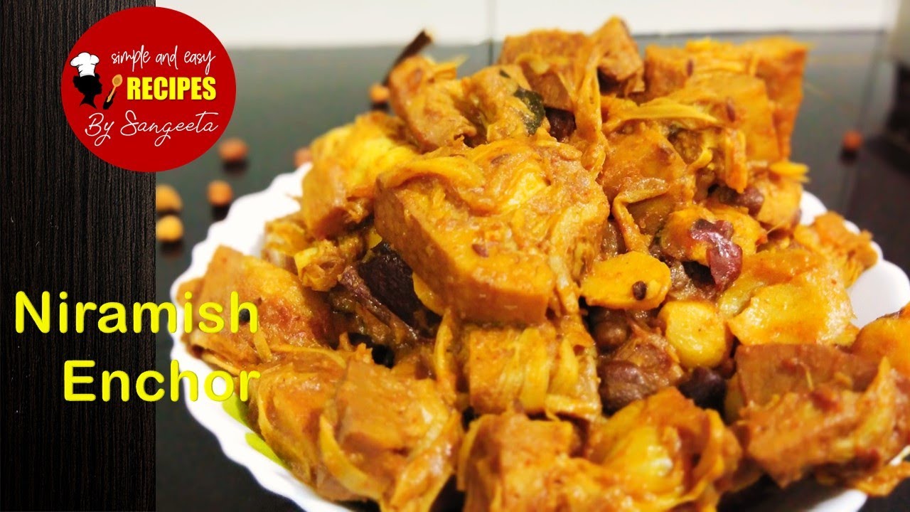 Raw jackfruit curry | Niramish Enchor | Kathal Sabji | Niramish Gach ...