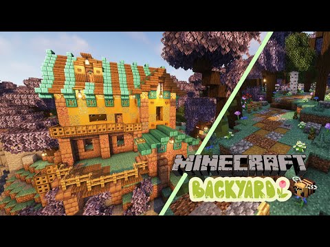 Building a ONE CHUNK Starter Home in Minecraft | Backyard - YouTube