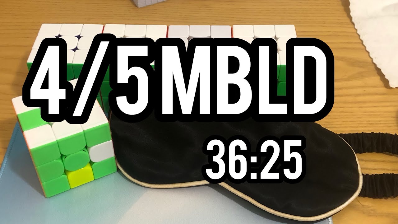 | Rubik's Cube | 4/5 36:25 MULTI BLIND (Unofficial) | Partially Time ...