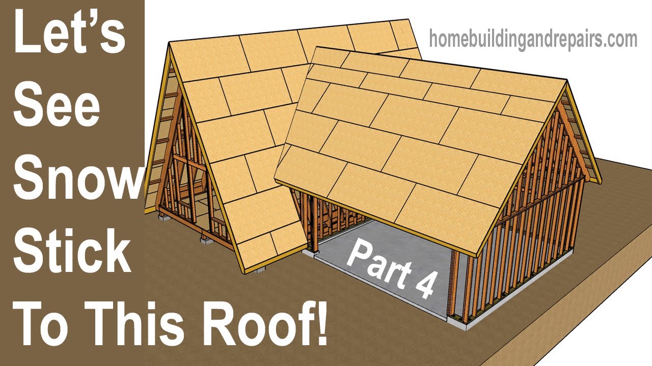 A Framing House Design With Steep Roof And Two Car Garage - Part 4 ...