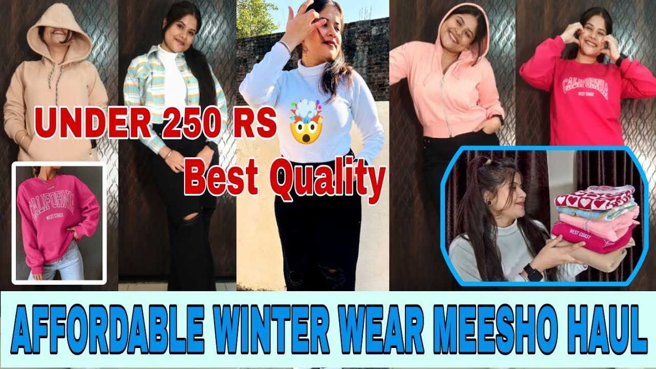 WINTER WEAR HAUL MEESHO|ALL UNDER RS. 500 | TRY-ON-HAUL| HONEST REVIEW ...