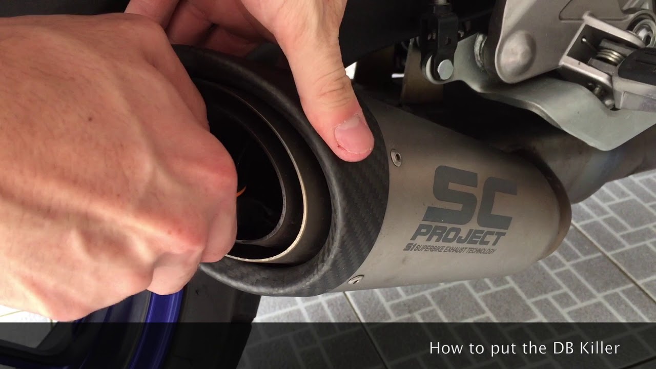 How to PUT & REMOVE Db killer SC Project MT 07 EURO 4 - YouTube