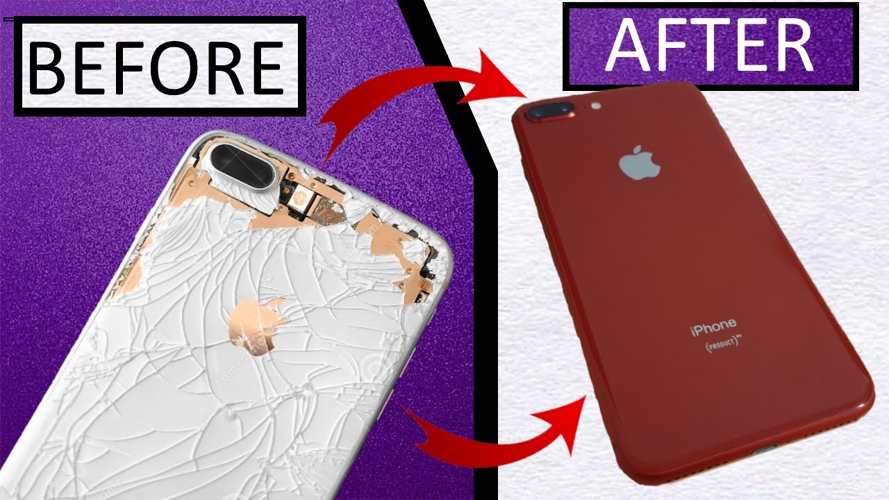 Transforming broken iPhone 8 Plus into Red edition, Dismantle repair ...