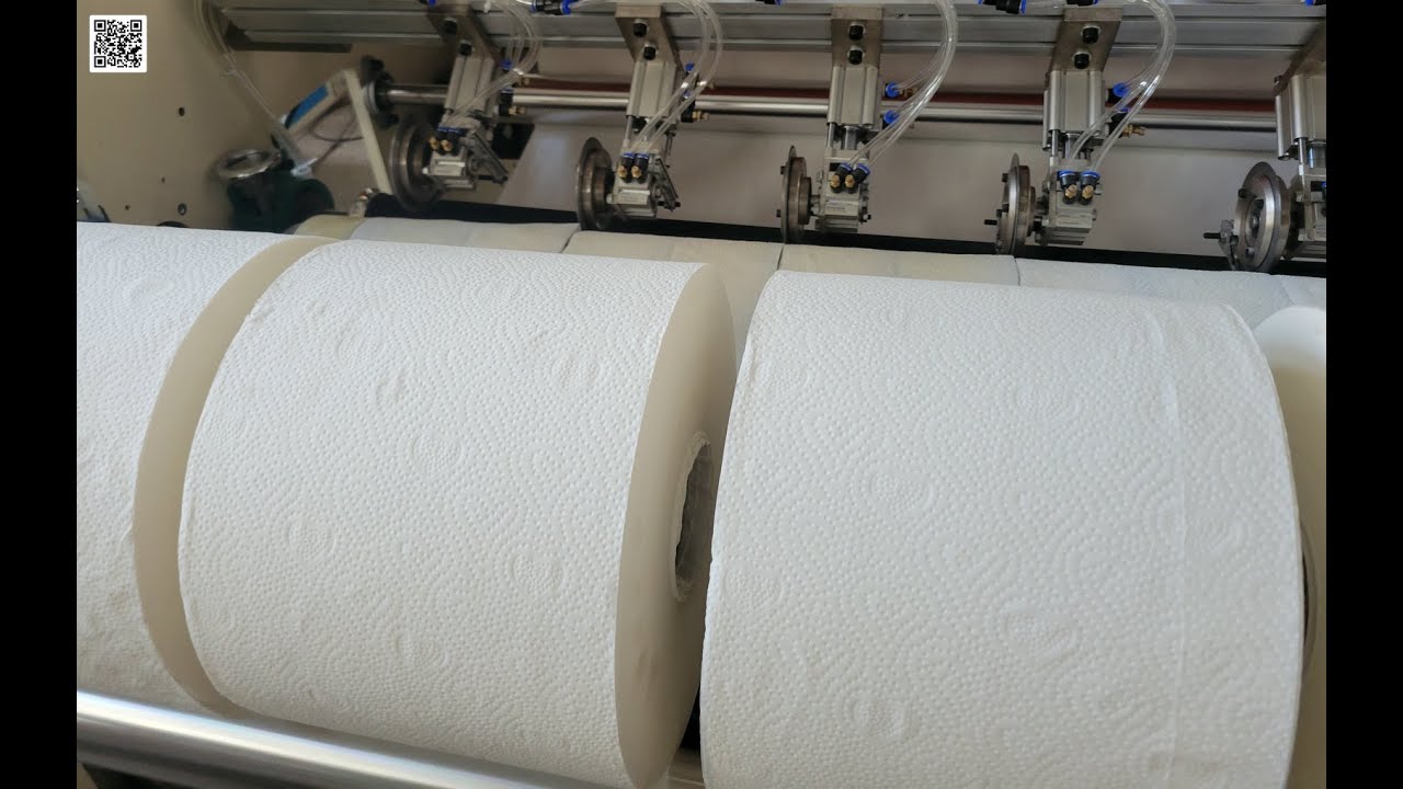 CIL-WW-C Maxi Toilet paper roll perforated slitting rewinding machine ...