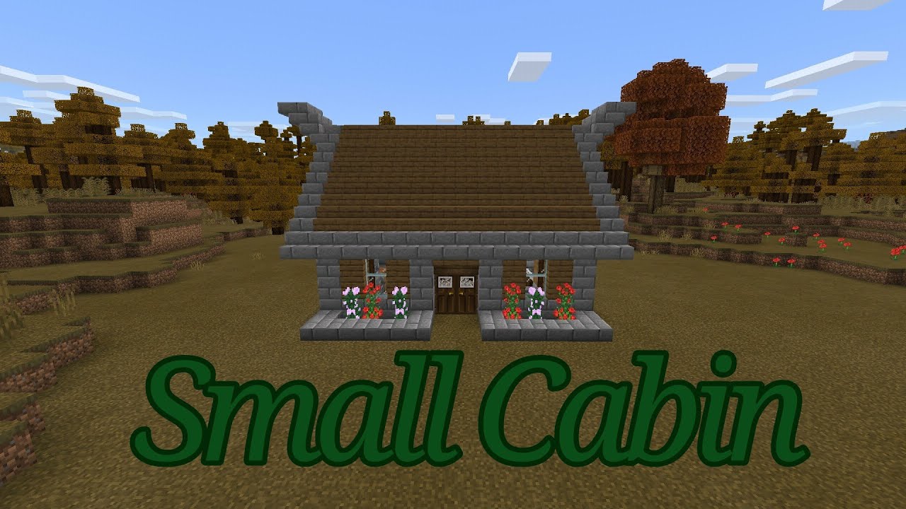 Minecraft Small Cabin Speedbuild First minecraft video Read Desc. - YouTube