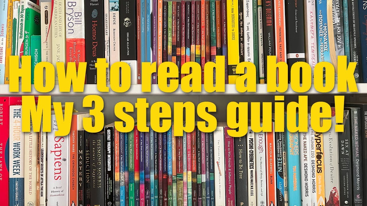How to efficiently read a book - the way I do it - YouTube
