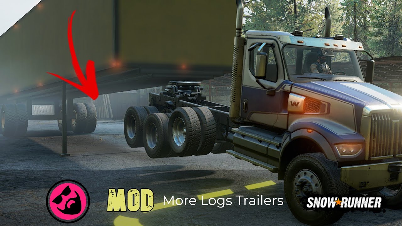 SnowRunner / more logs trailers / mods / troncos largos / bajar patas ...