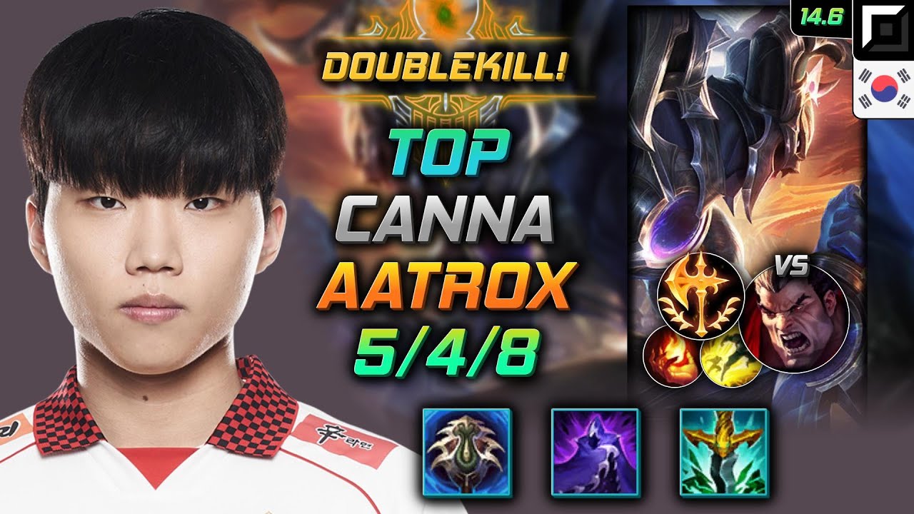 Aatrox Top Build Canna Profane Hydra Conqueror - LOL KR Challenger ...