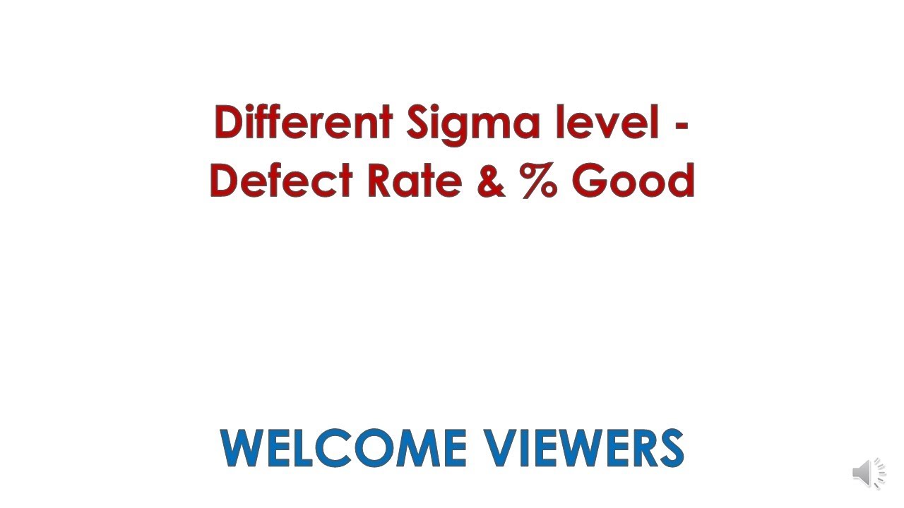English - Different six sigma level - Defect rate & % Good products ...