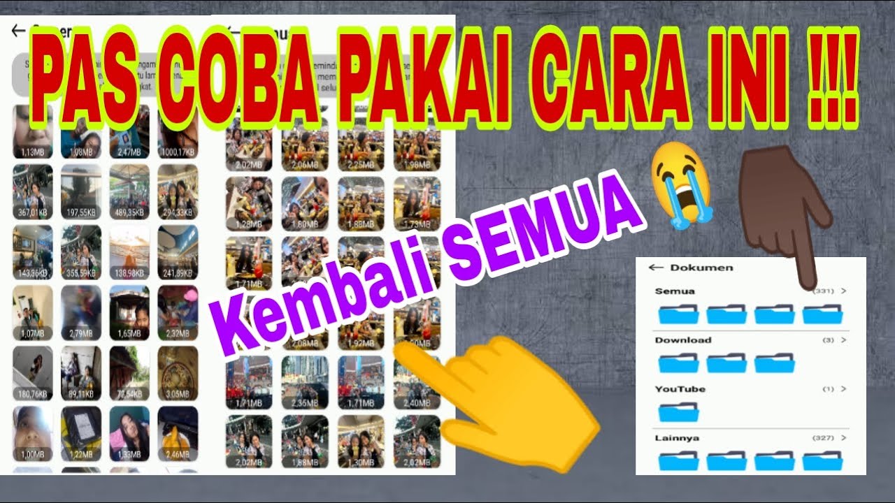 PAS COBA CARA INI!! Fix Semua yang Terhapus Permanen, Hp Tereset Bisa ...