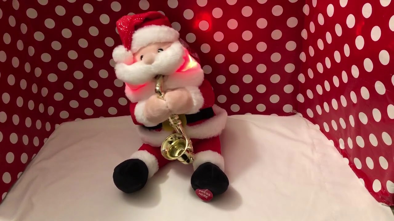 Animated Animatronics Santa Claus Playing Santa Claus Is Comin' To Town ...