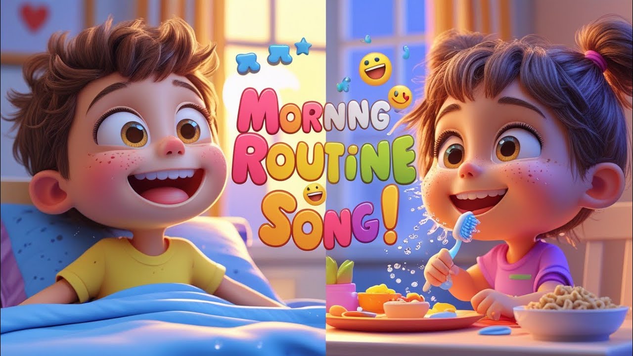 Morning Routine Song | Fun & Educational Kids' Rhymes for a Happy Start ...