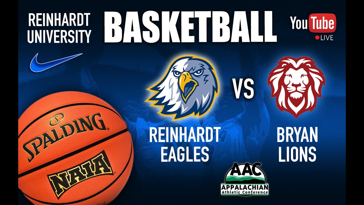 Reinhardt Men's Basketball vs Bryan College, 11/21/2023, 7:30 PM - YouTube