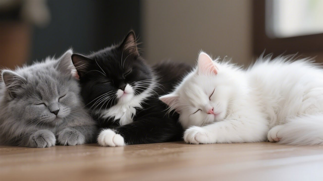 Peaceful Cats & Calming Piano | Relax with Feline Flow - YouTube