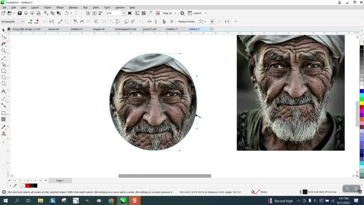 Corel Draw Tips & Tricks PowerClip and change the size and shape of ...