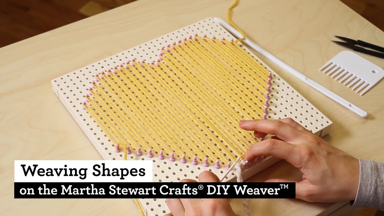 How to Weave Shapes with the Martha Stewart Crafts® DIY Weaver(TM ...