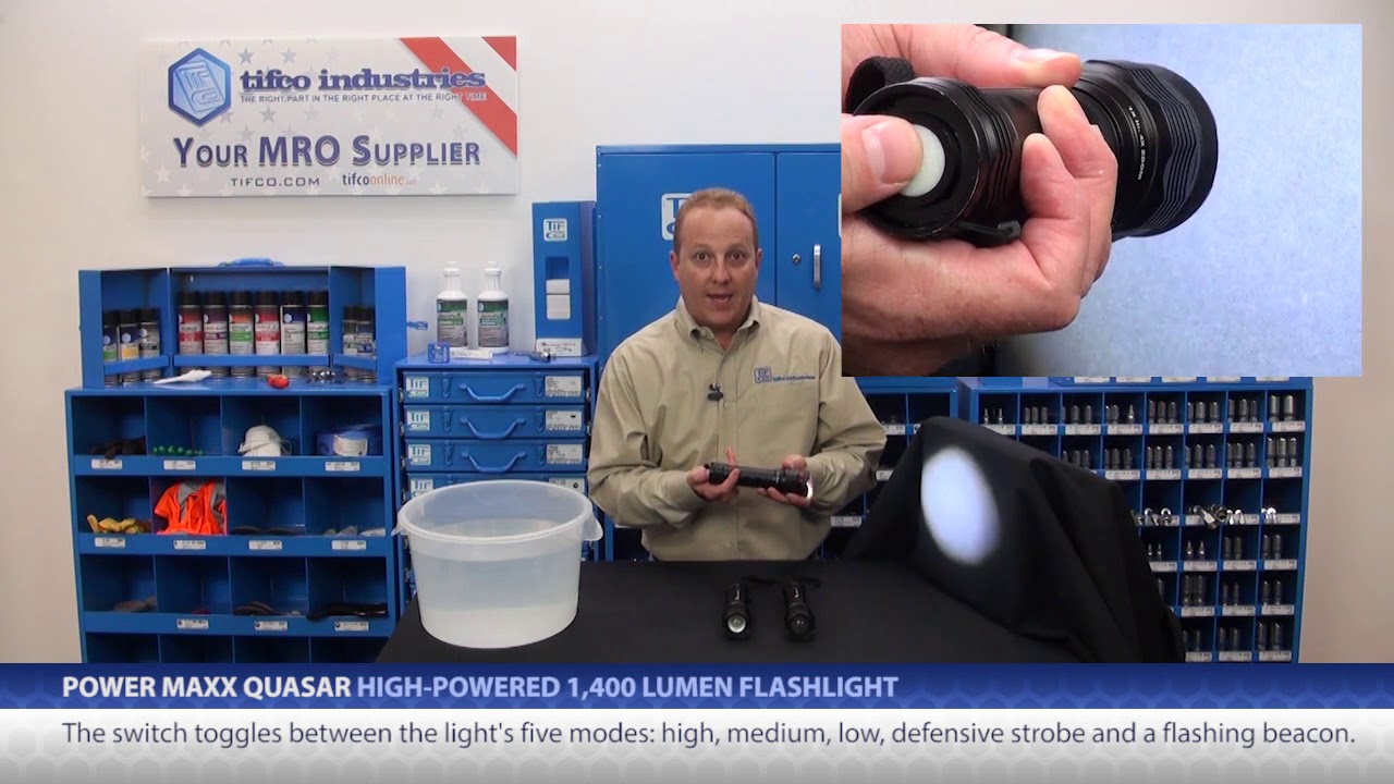 Power Maxx Quasar Flashlight - YouTube